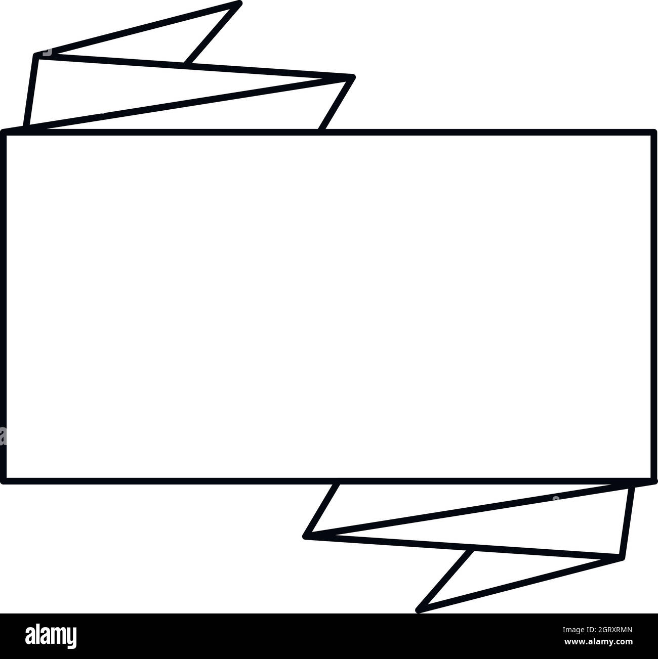 Big square banner icon, outline style Stock Vector Image & Art - Alamy