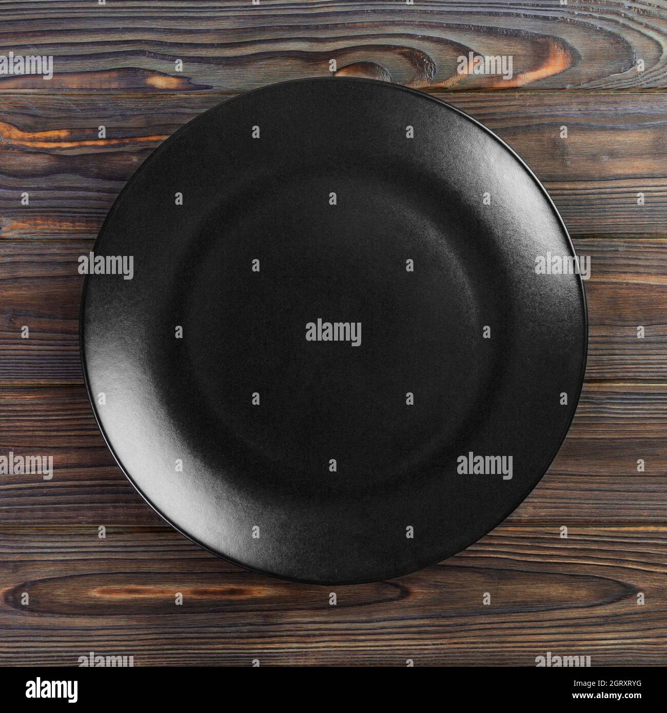 Top View Plate With Empty Space For You Design Stock Photo - Alamy