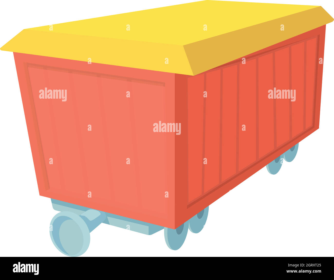 Red boxcar Stock Vector Images - Alamy