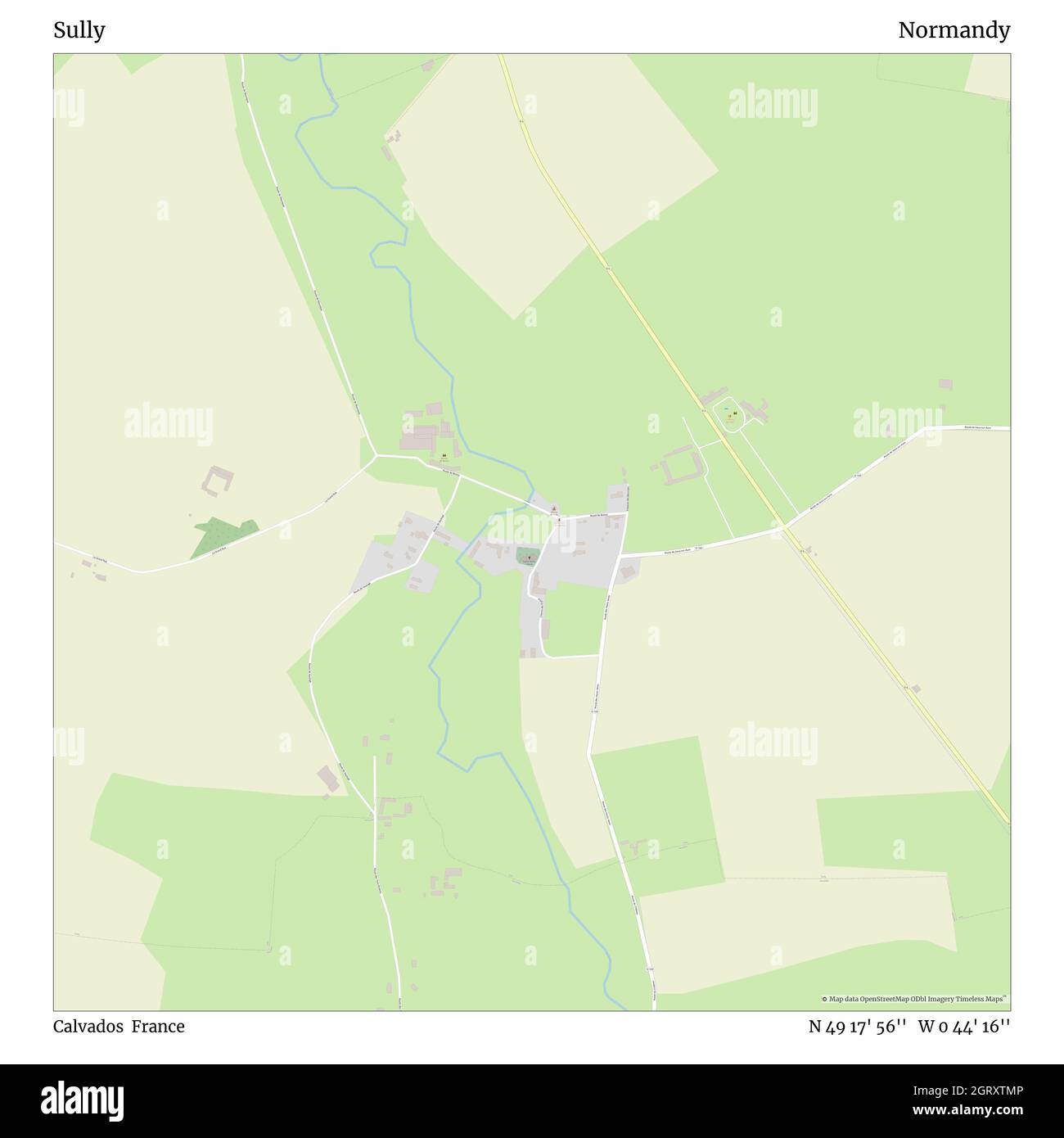 Sully, Calvados, France, Normandy, N 49 17' 56'', W 0 44' 16'', map ...