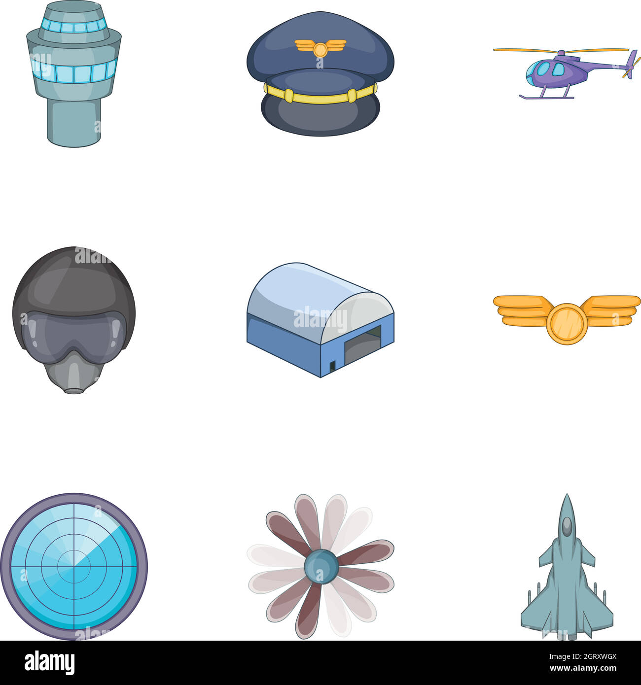 Military aircraft cartoon icon Cut Out Stock Images & Pictures - Alamy