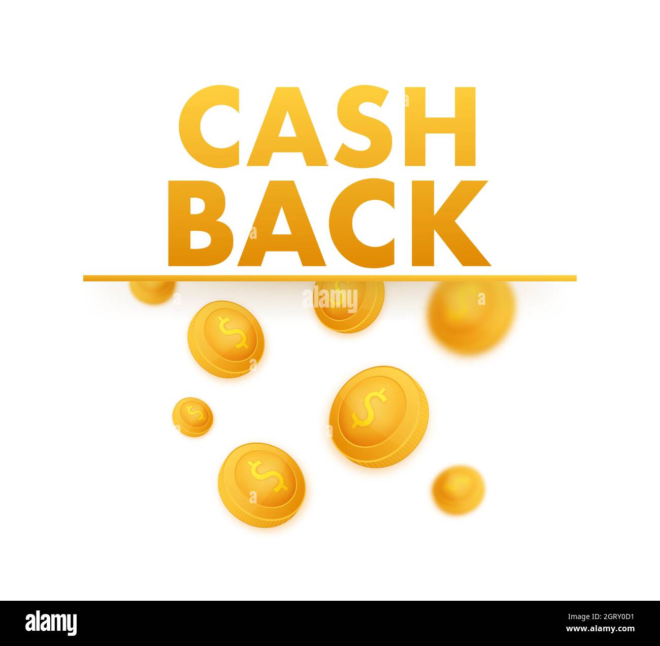 Cash back icon isolated on white background. Cash back or money refund ...