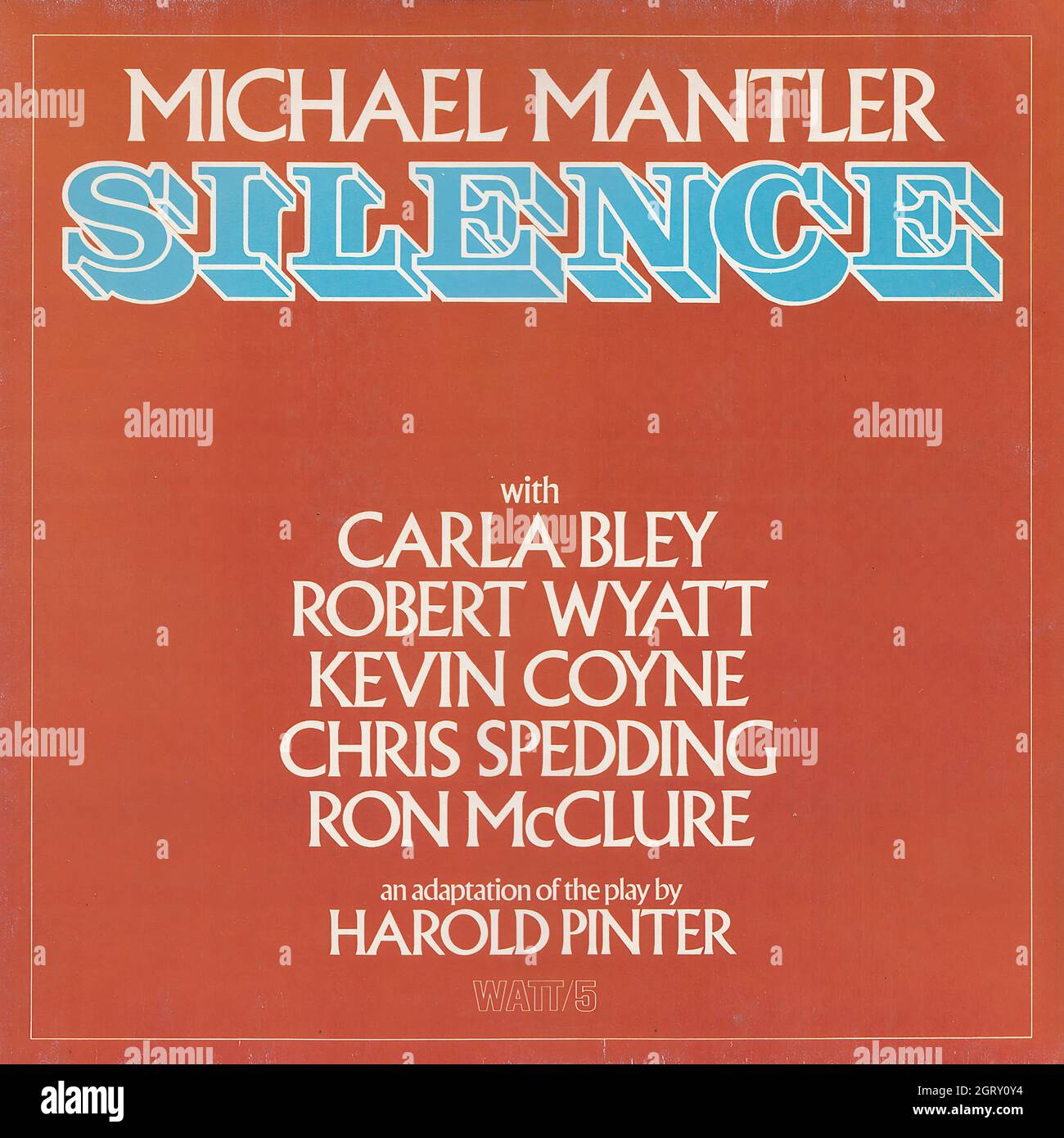 Michael Mantler - Silence - Vintage Vinyl Record Cover Stock Photo - Alamy