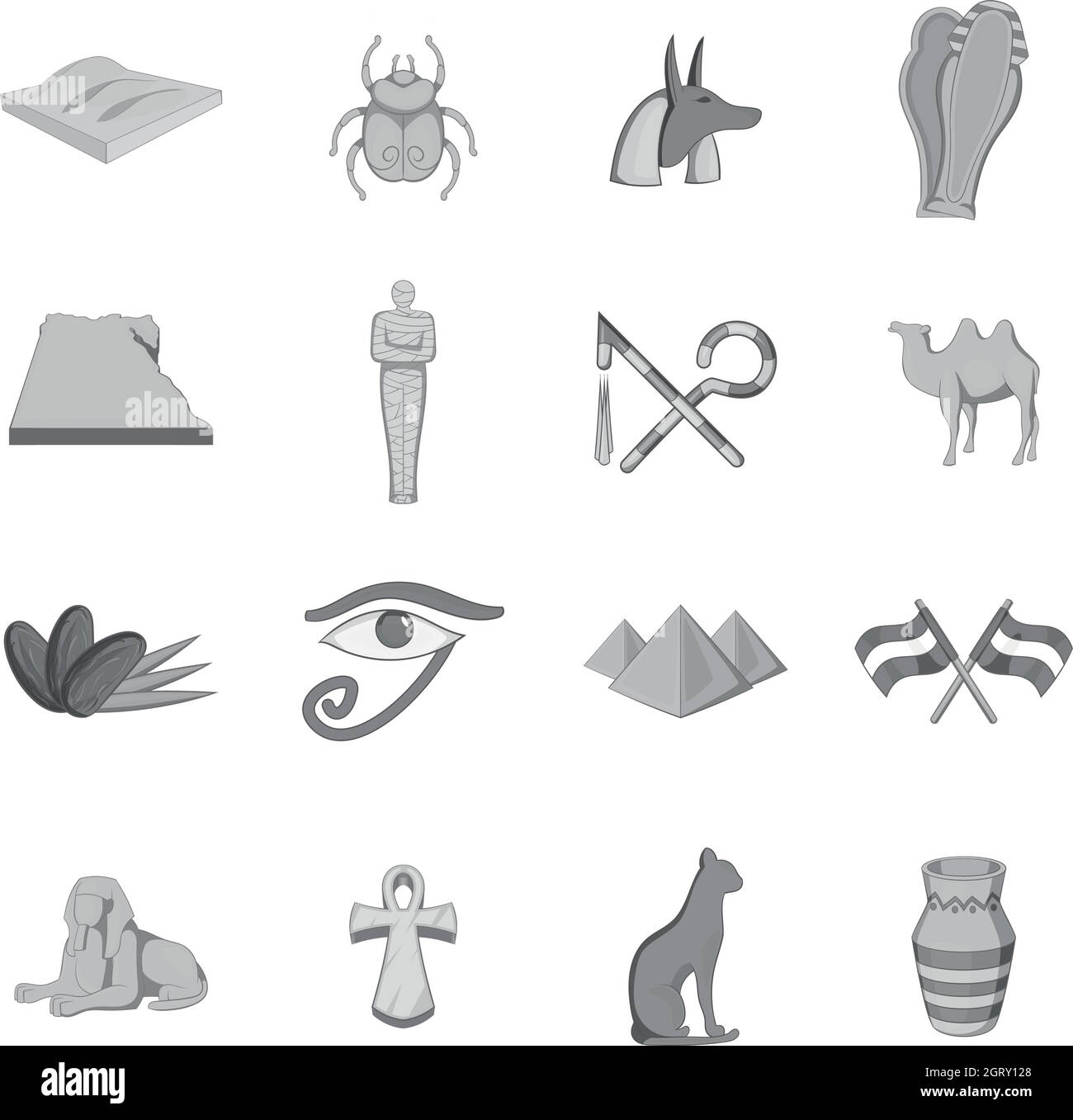 Egypt god set Cut Out Stock Images & Pictures - Alamy