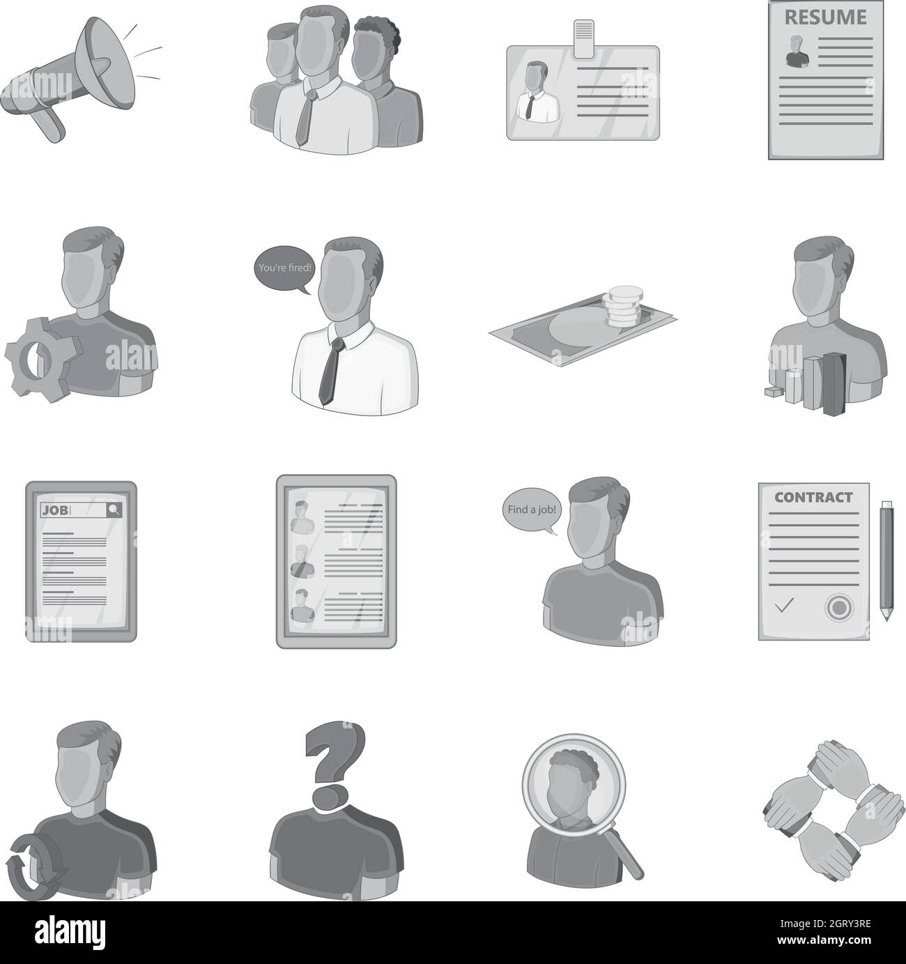 Human resources icon hi-res stock photography and images - Alamy