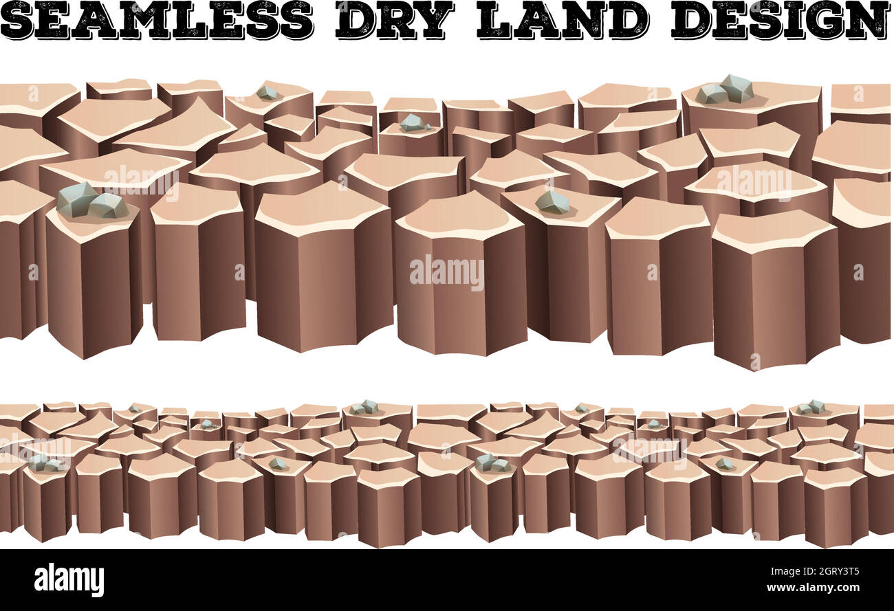 Seamless dry land design Stock Vector Image & Art - Alamy