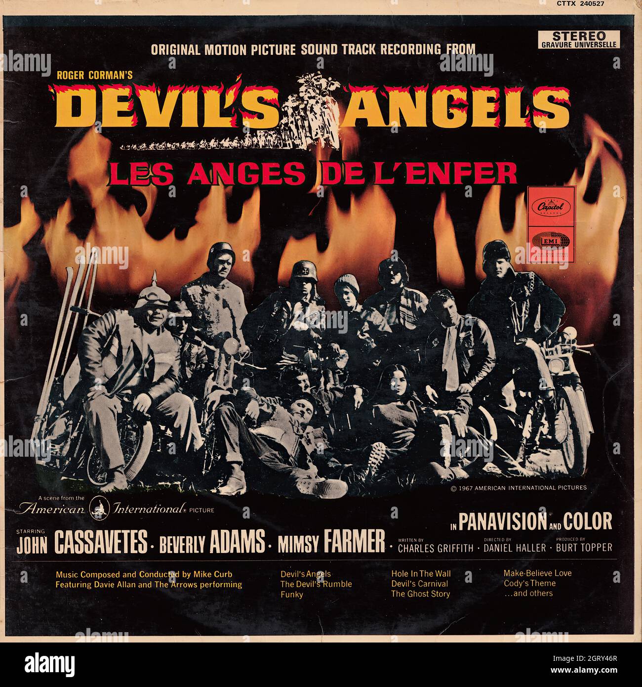 Mike Curb - Davie Allan & The Arrows - The devil's angels o.s.t - Vintage Vinyl Record Cover ...