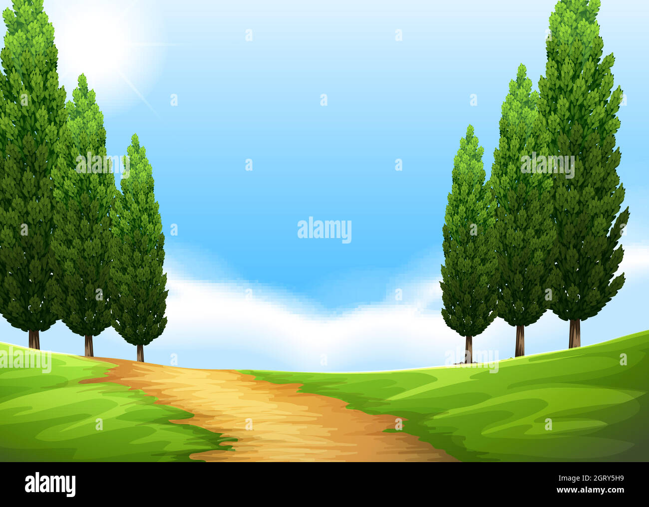 Rural trail Stock Vector Images - Alamy