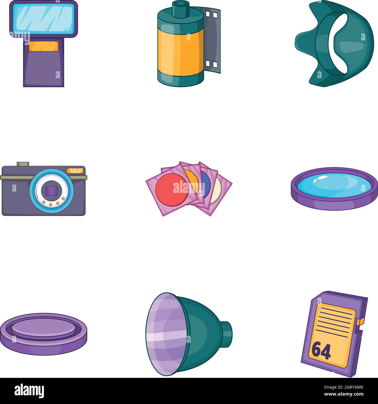 Camera memory card icons Stock Vector Images - Alamy