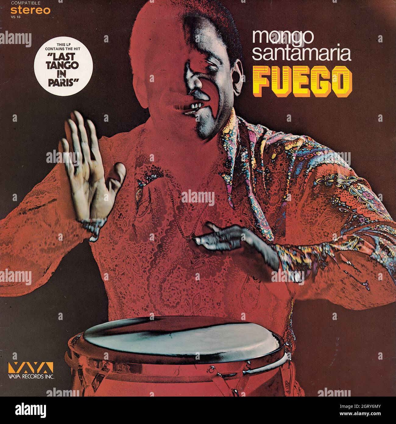 Mongo Santamaria Greatest Hits Album Cover