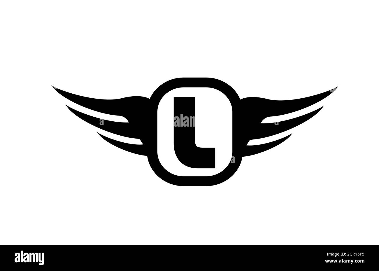 Vector wings colour Black and White Stock Photos & Images - Alamy