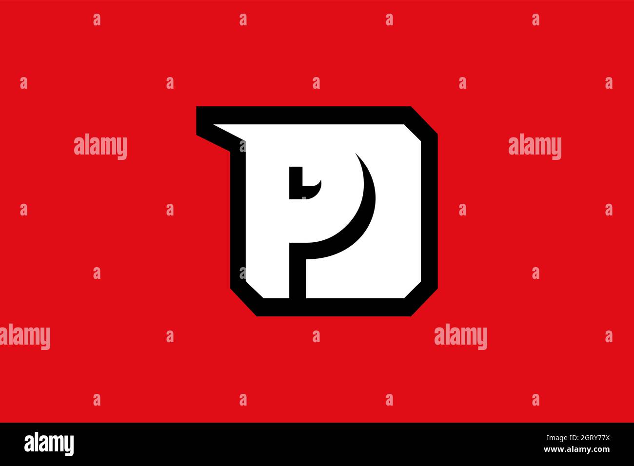 Horse P logo. Combination of horse head and letter P. Modern creative ...