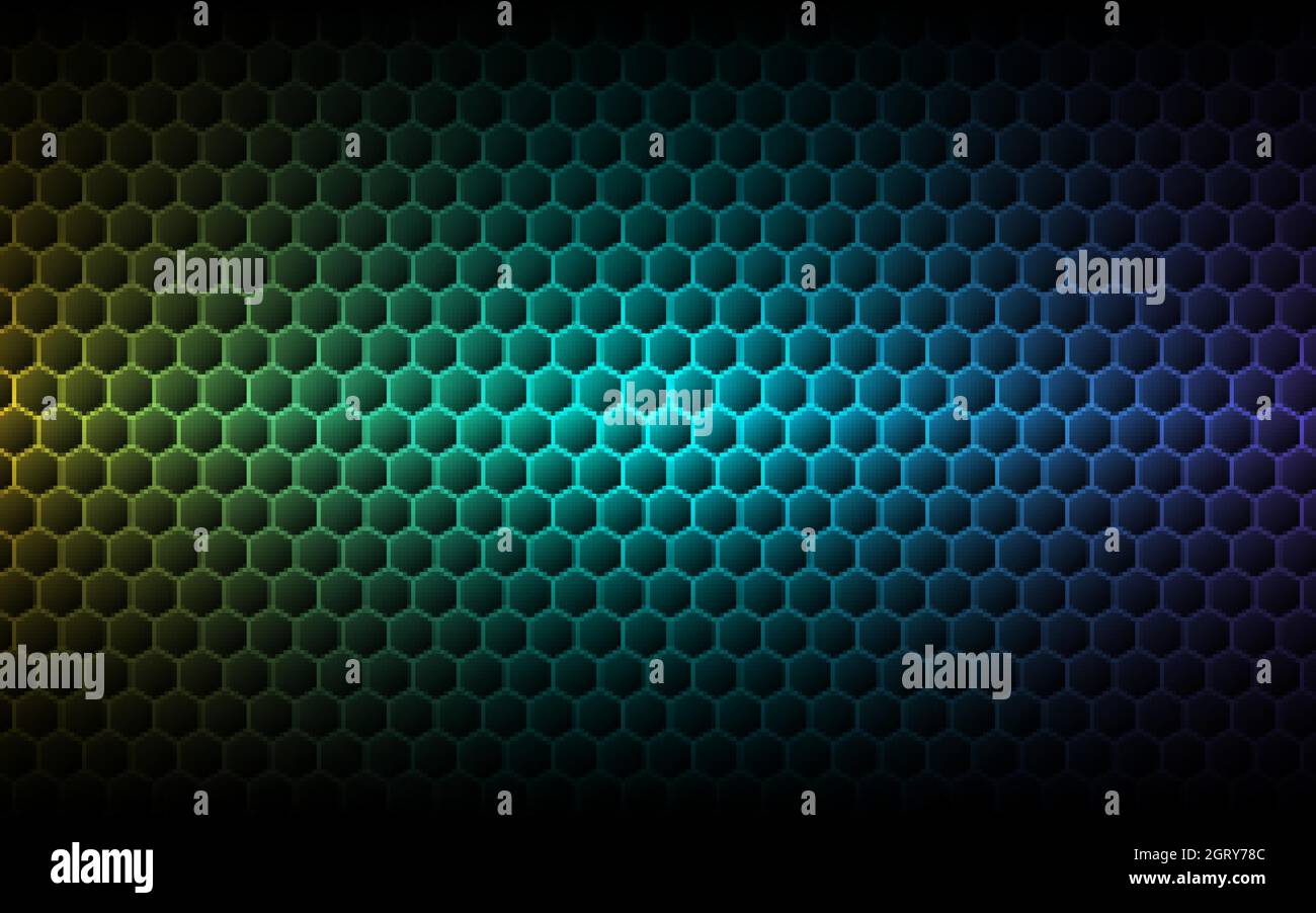 Green Hexagon Background Digital Original Technology Hexagon Green