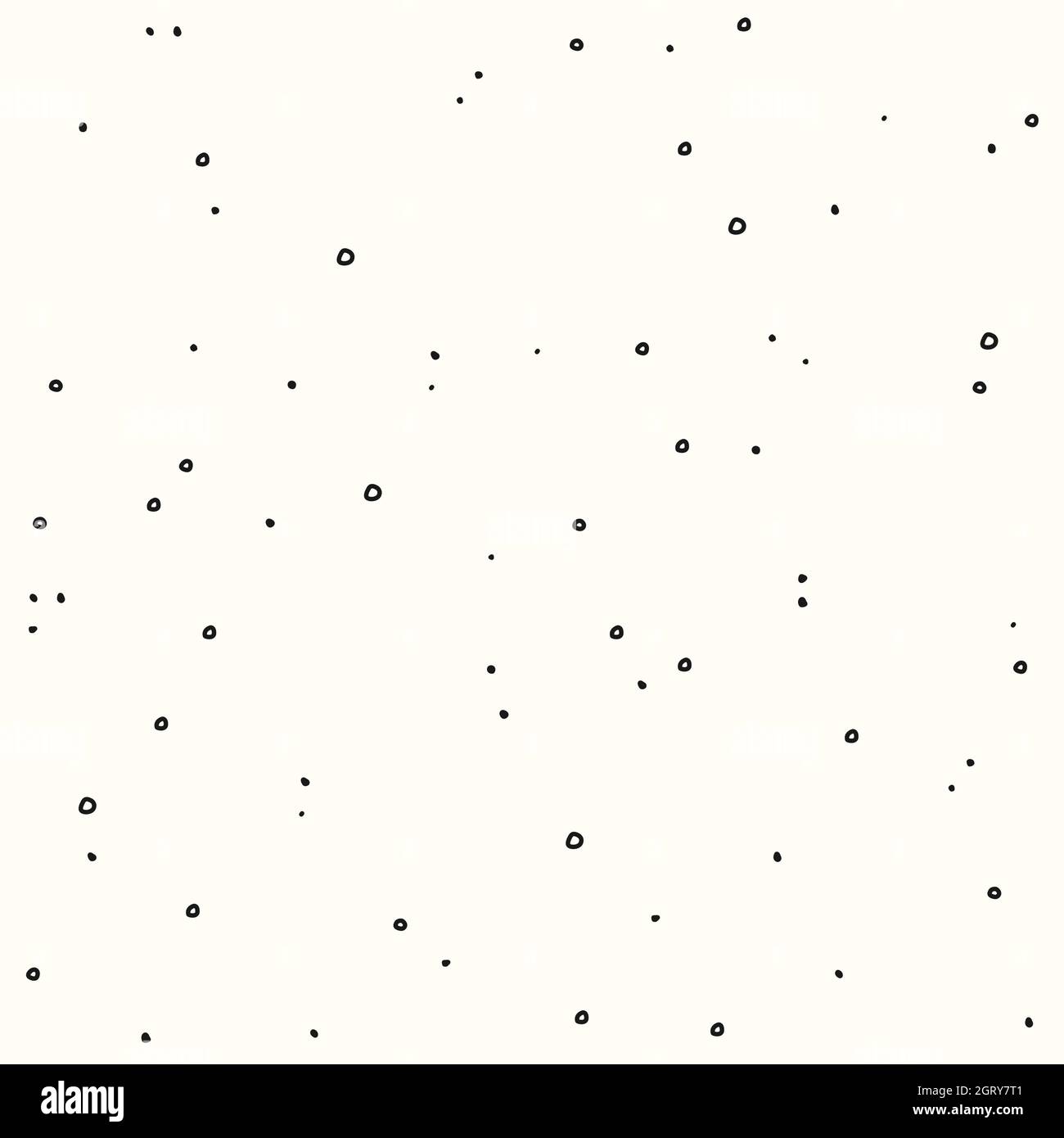 Hand drawn dots on a white background. Vector seamless pattern Stock ...