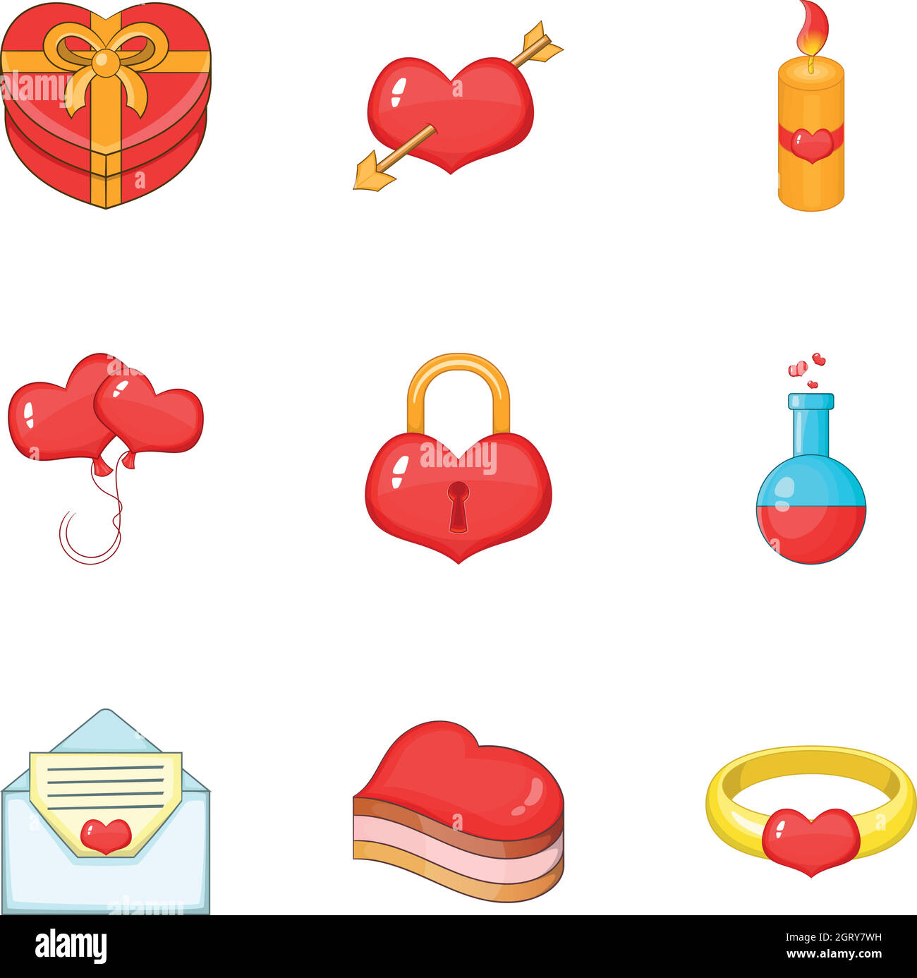 Pink bow set cartoon Stock Vector Images - Alamy