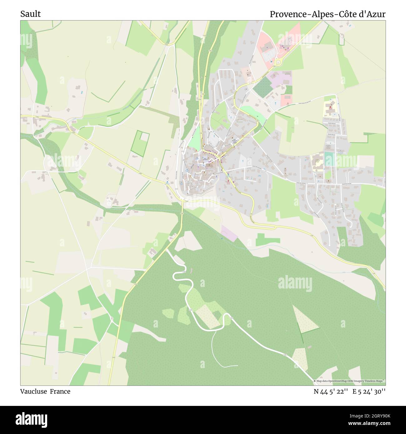Sault, Vaucluse, France, Provence-Alpes-Côte d'Azur, N 44 5' 22'', E 5 ...