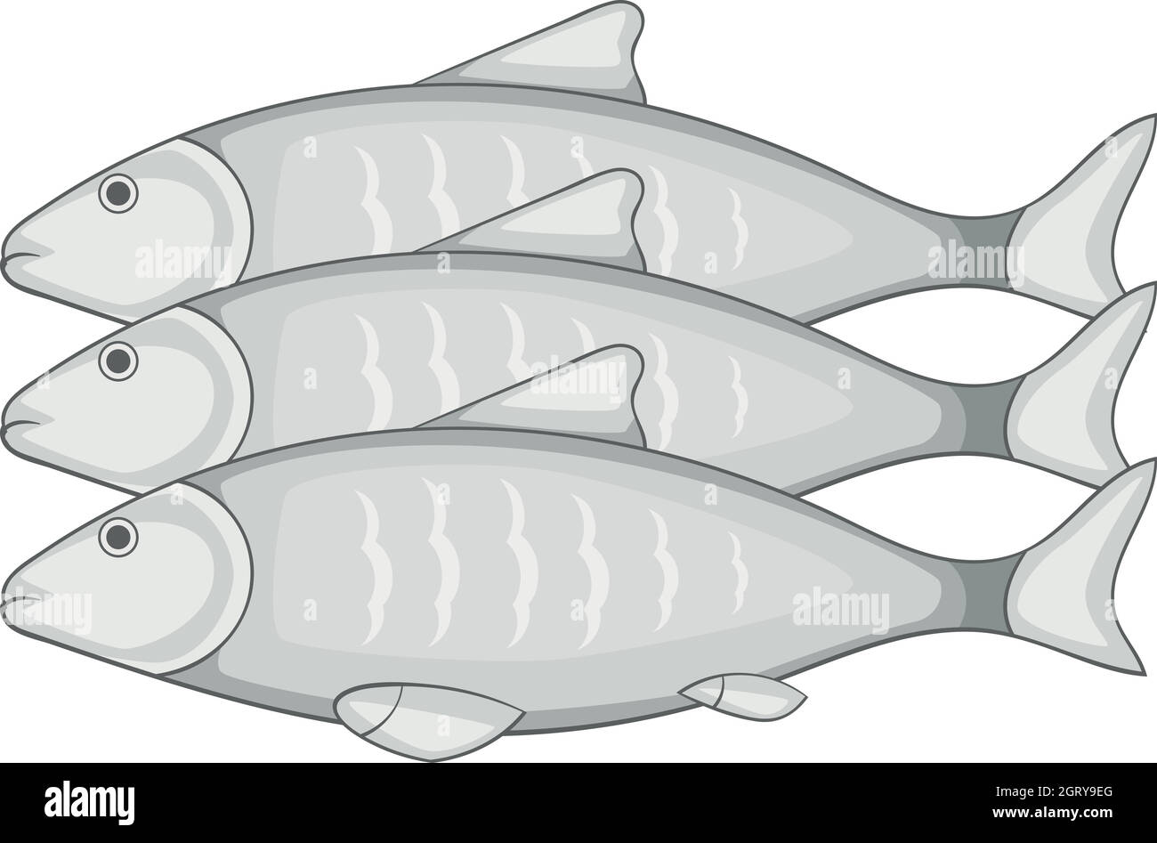 Three fish icon, cartoon style Stock Vector Image & Art - Alamy