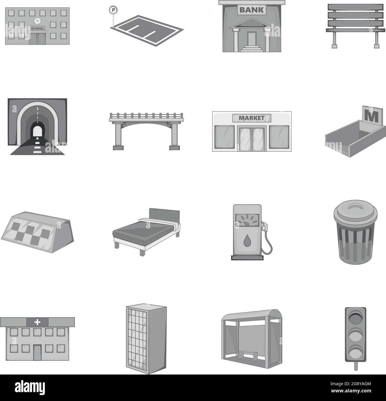 Urban infrastructure object Cut Out Stock Images & Pictures - Alamy