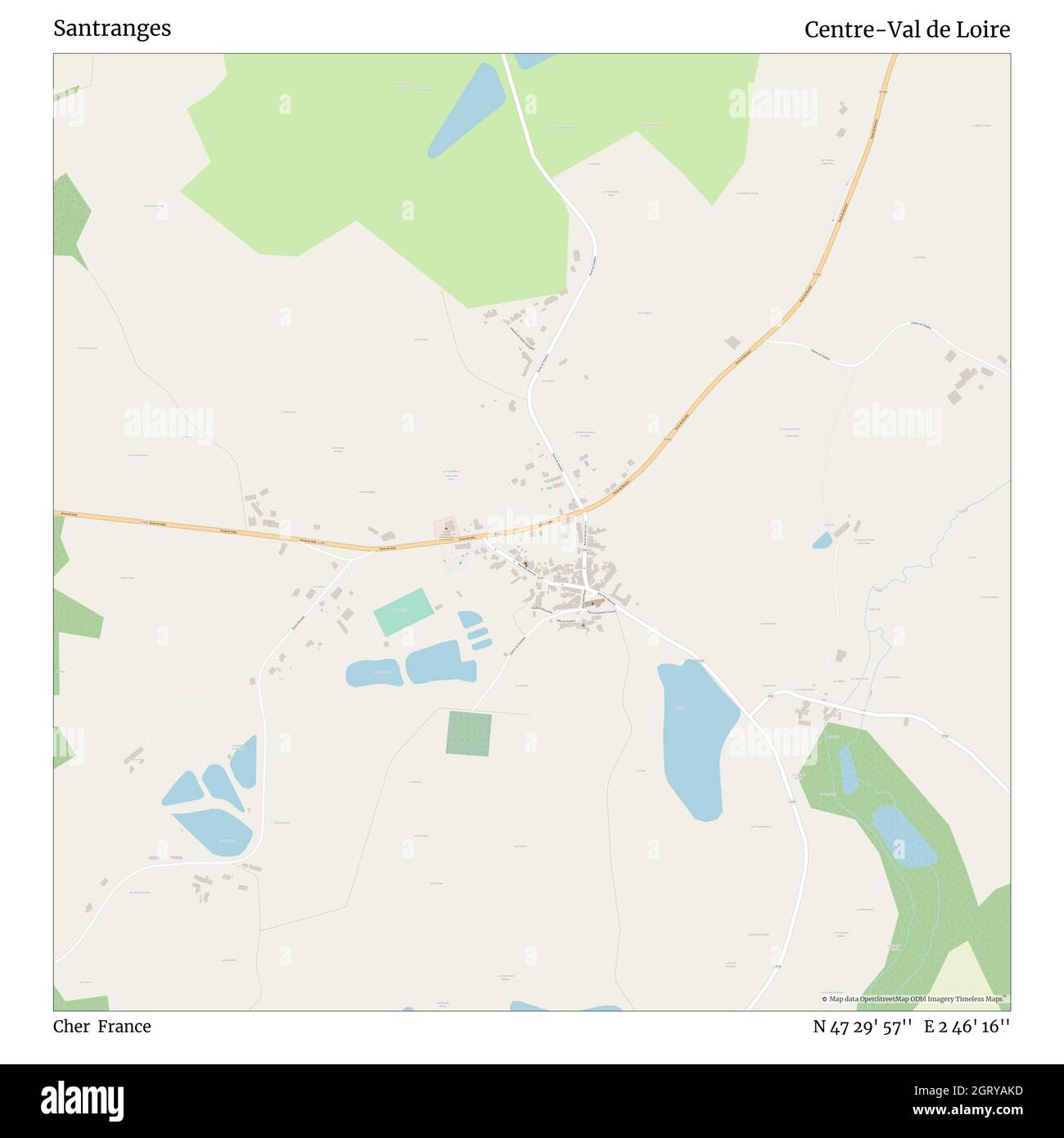 Santranges, Cher, France, Centre-Val de Loire, N 47 29' 57'', E 2 46 ...