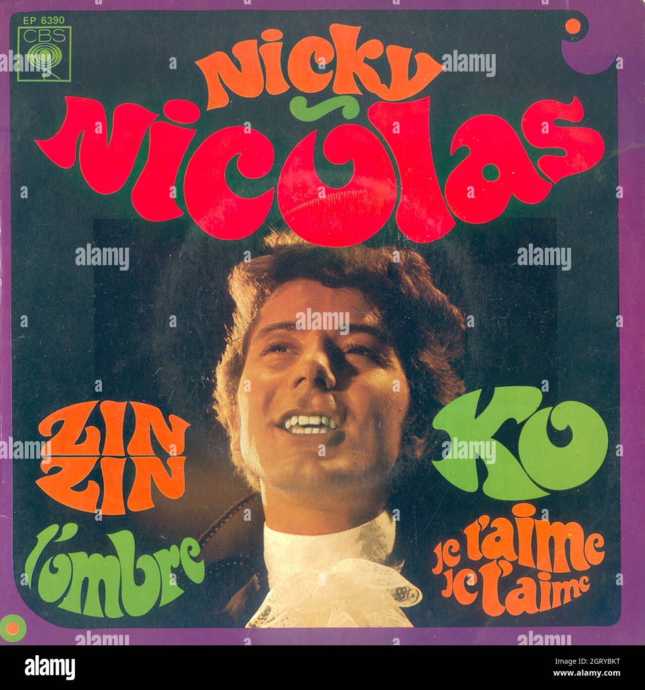 Nicky Nicolas - Zin Zin EP - Vintage Vinyl Record Cover Stock Photo - Alamy