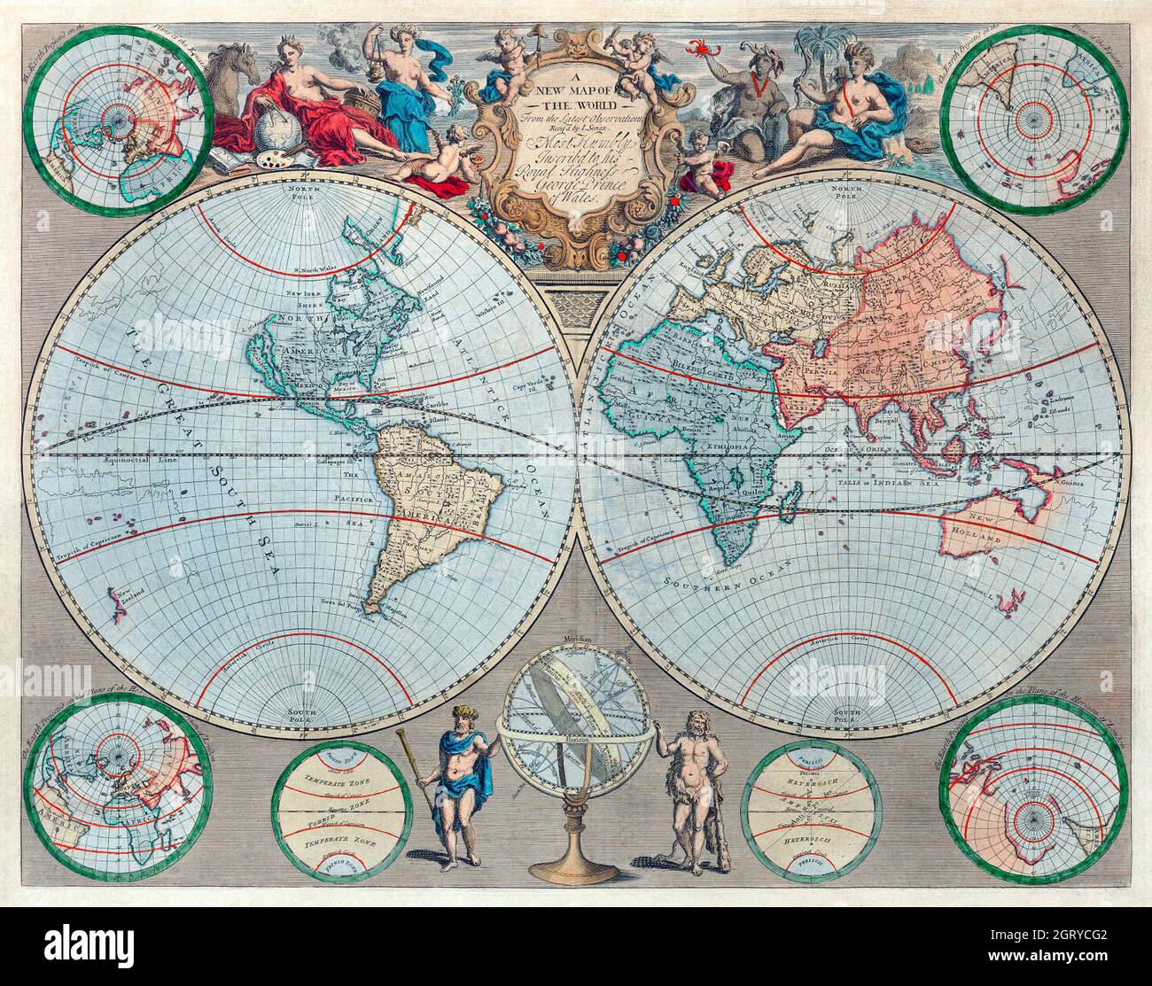A new map of the world - from the latest observations (1720) by John ...