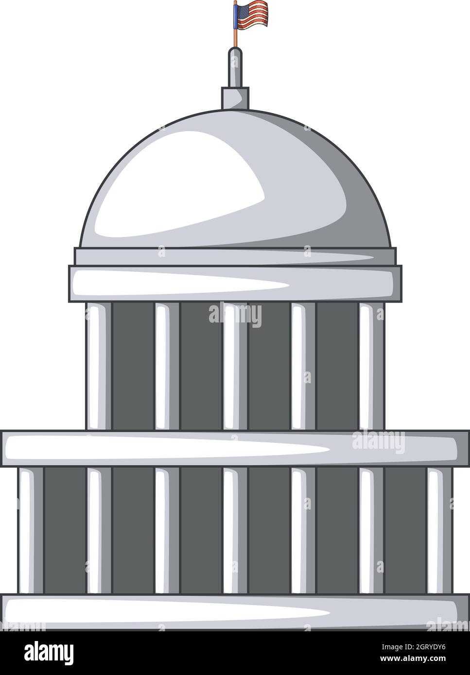 White House Cartoon Drawing