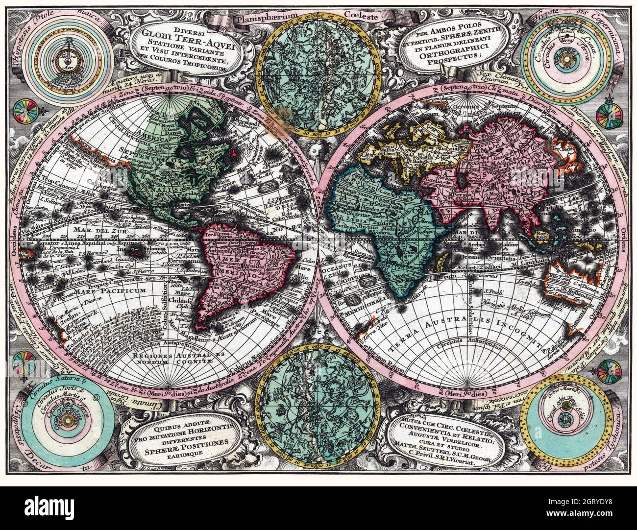 1744 world map hi-res stock photography and images - Alamy