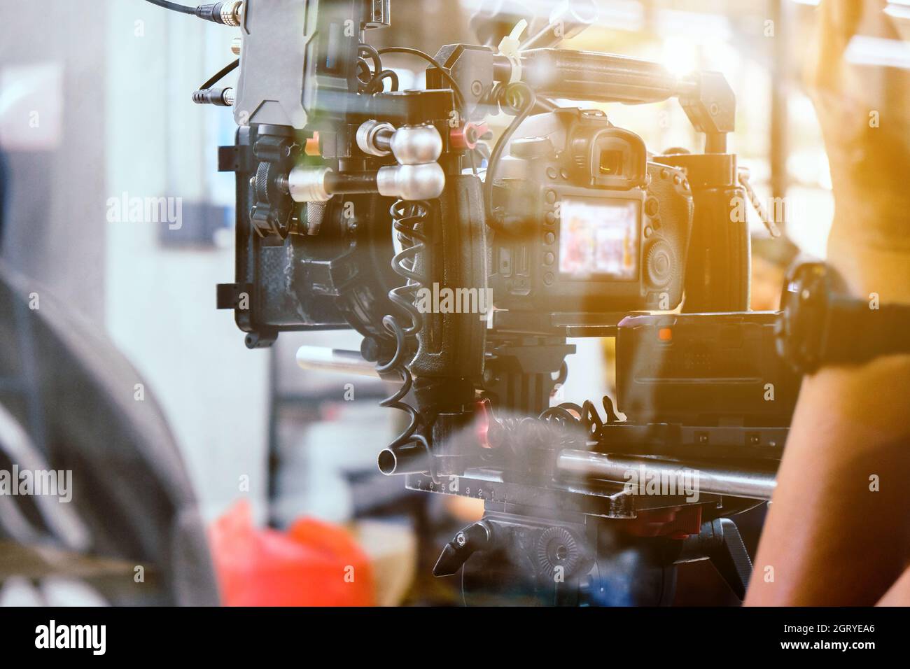 Filming movie behind the scenes hi-res stock photography and images - Alamy