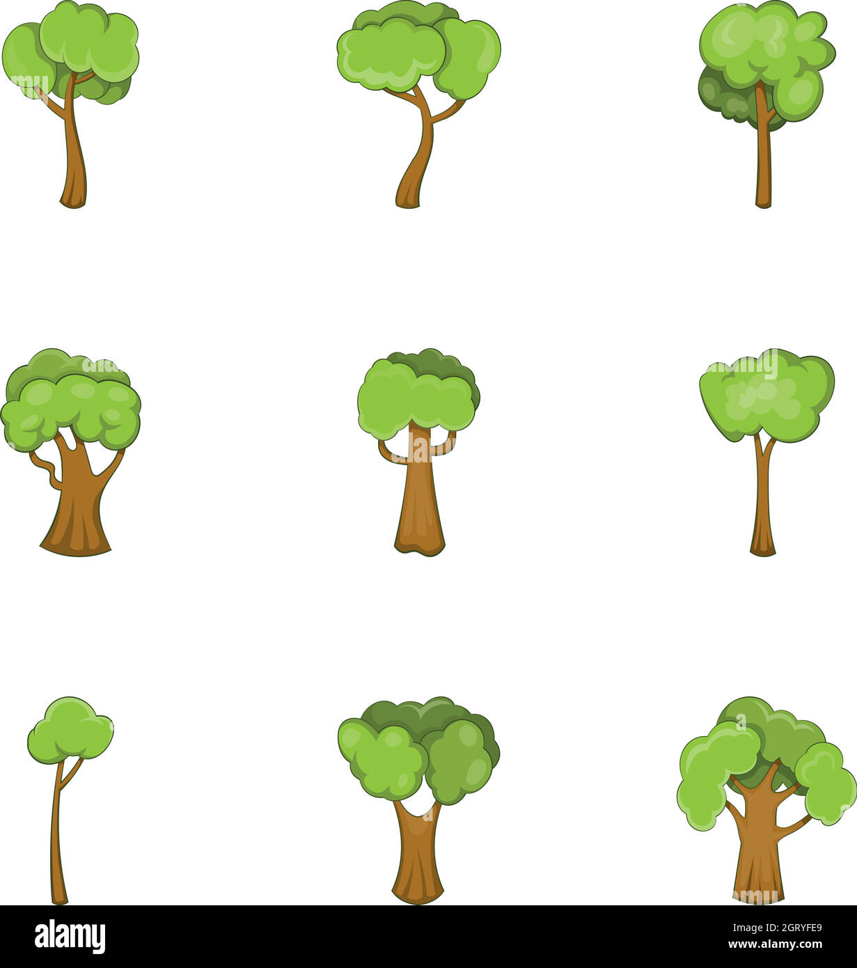 Nature set icons Cut Out Stock Images & Pictures - Alamy