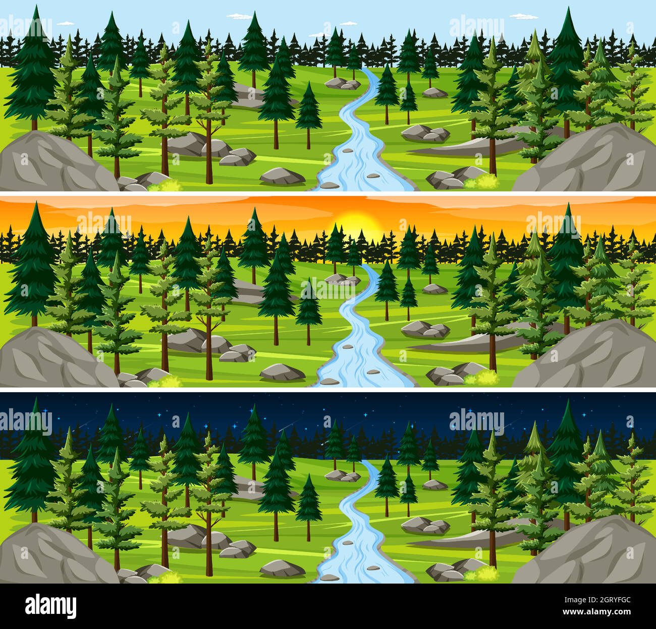 Sun different times hi-res stock photography and images - Alamy
