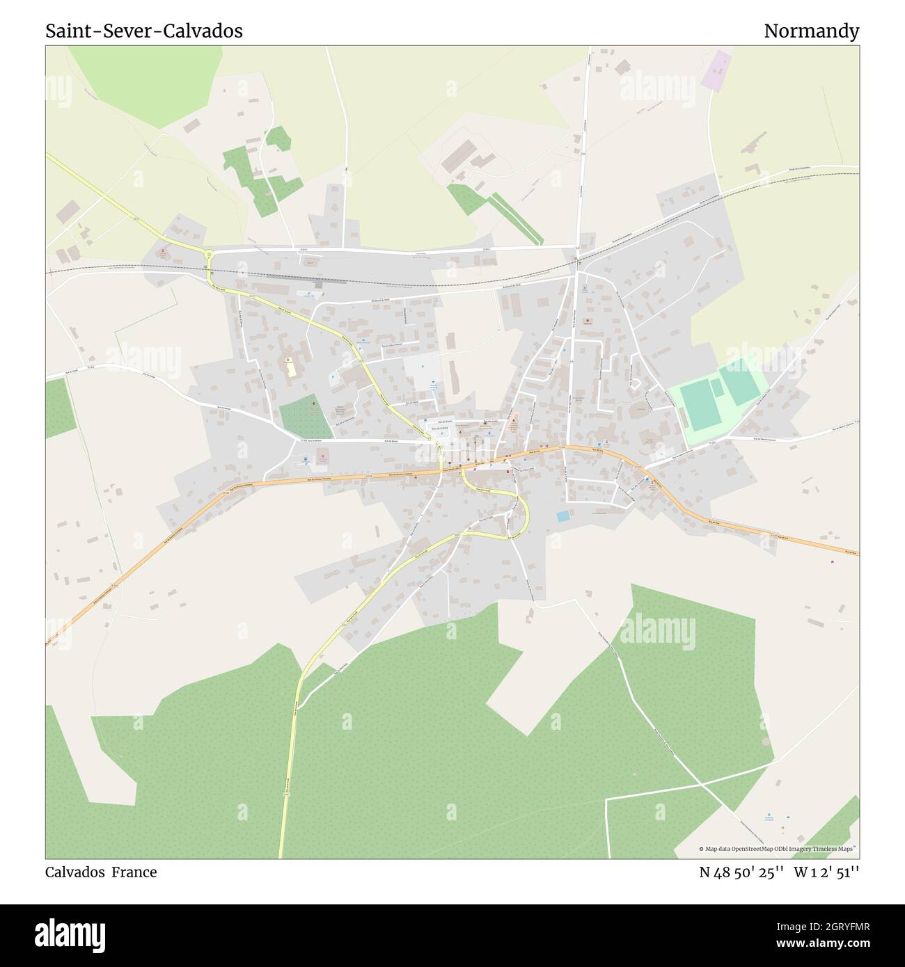 Saint-Sever-Calvados, Calvados, France, Normandy, N 48 50' 25'', W 1 2 ...