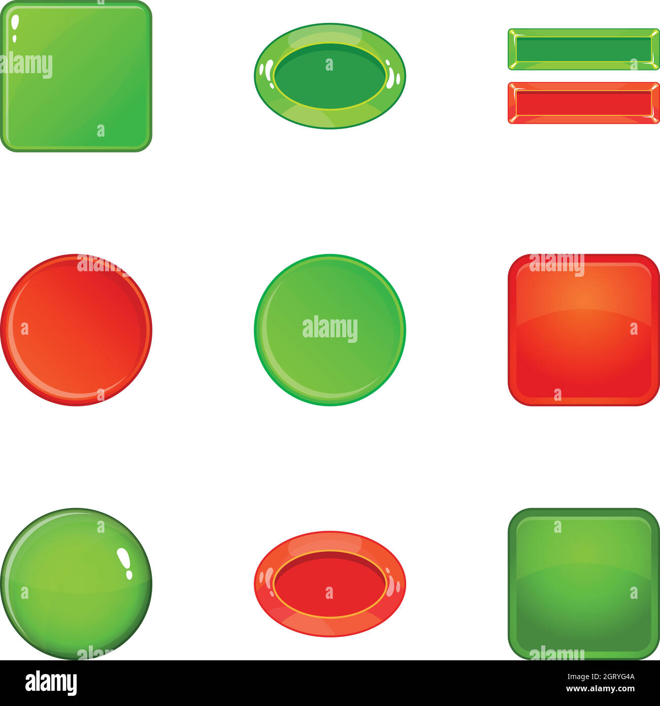 Switch element icons set, cartoon style Stock Vector Image & Art - Alamy