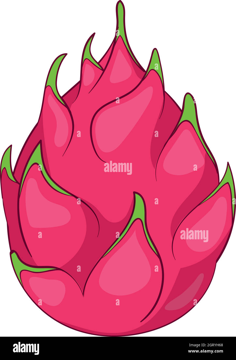 Dragon fruit icon, cartoon style Stock Vector Image & Art - Alamy
