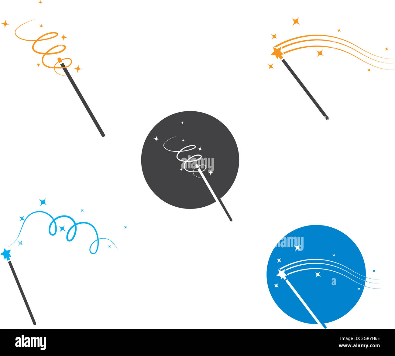 Vector Magic Magic Wand With Electric Discharge Effect - Download Free ...