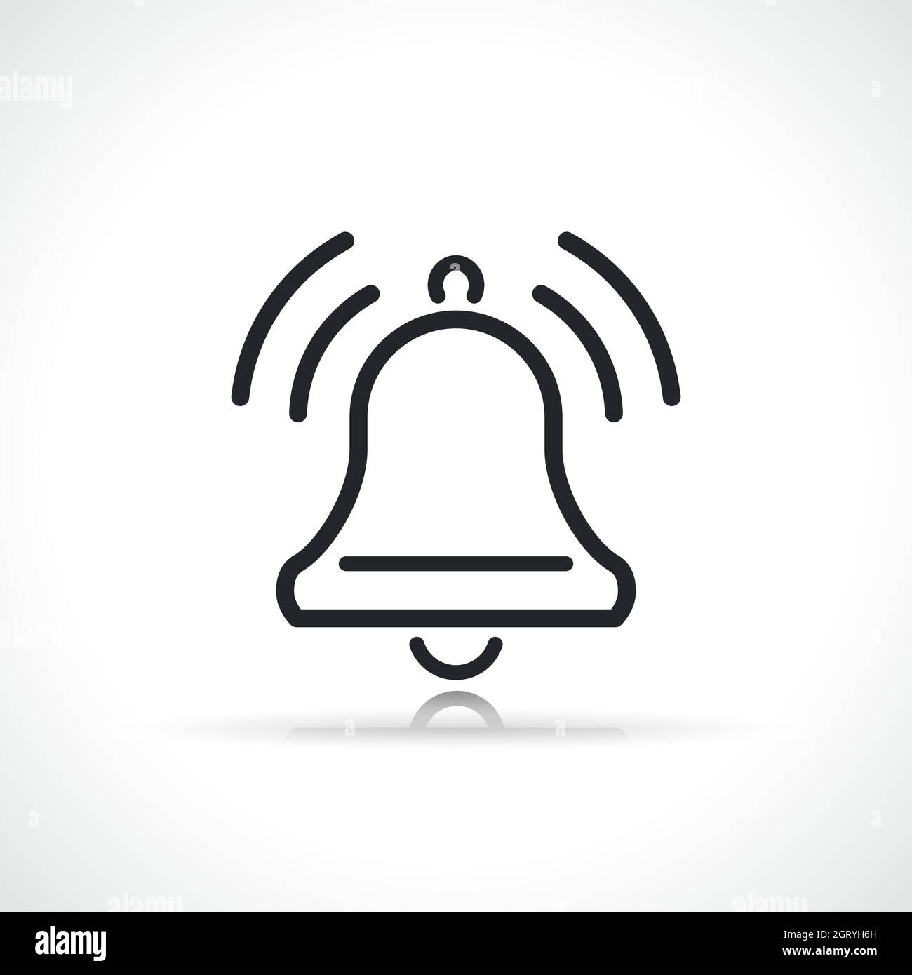 bell notification or alert icon Stock Vector Image & Art - Alamy
