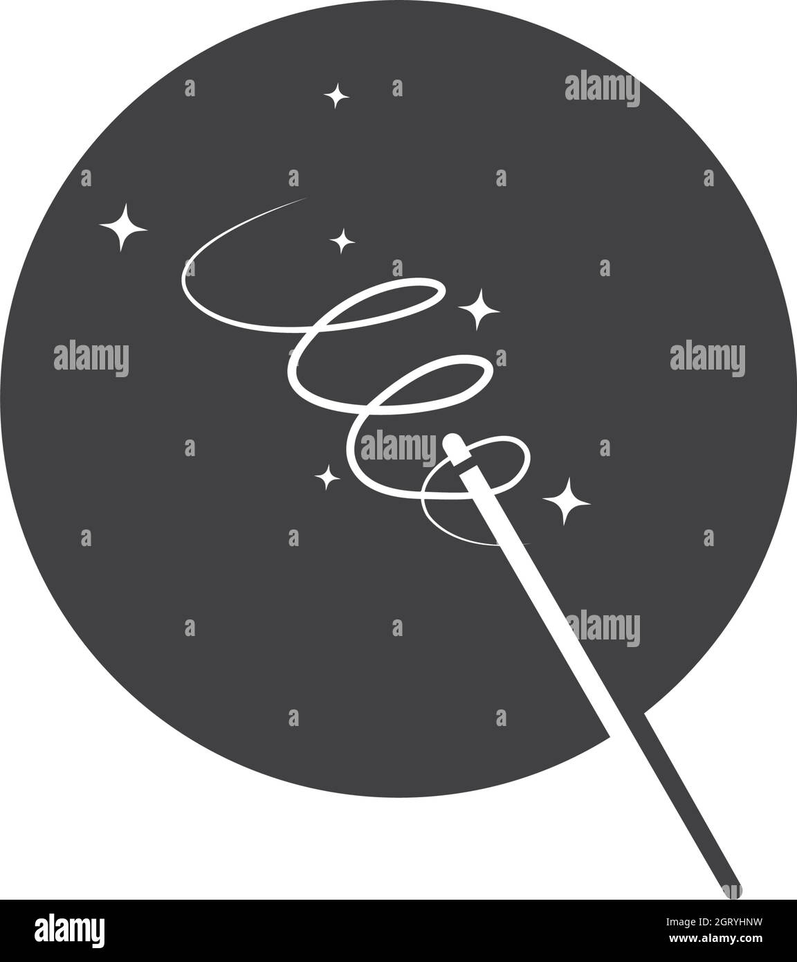 Star magic wand Black and White Stock Photos & Images - Alamy