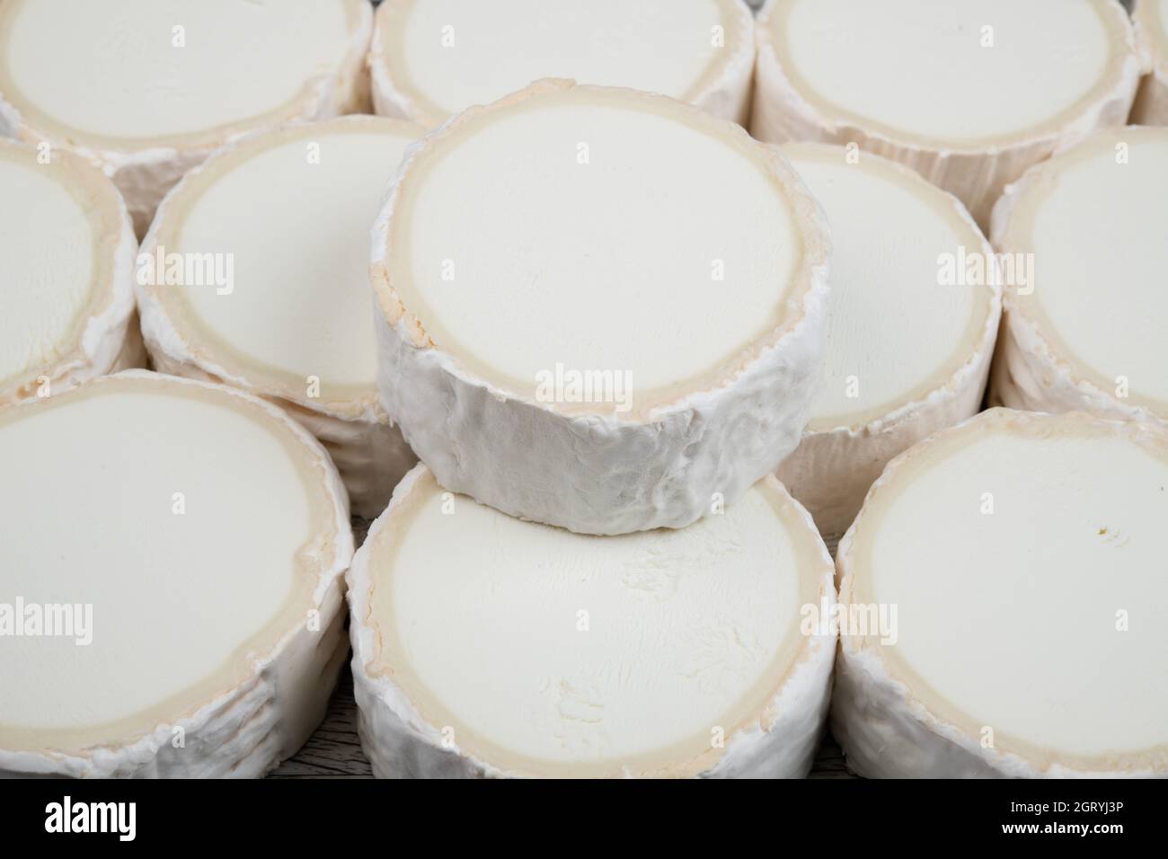 Traditional little french cheese Stock Photo - Alamy
