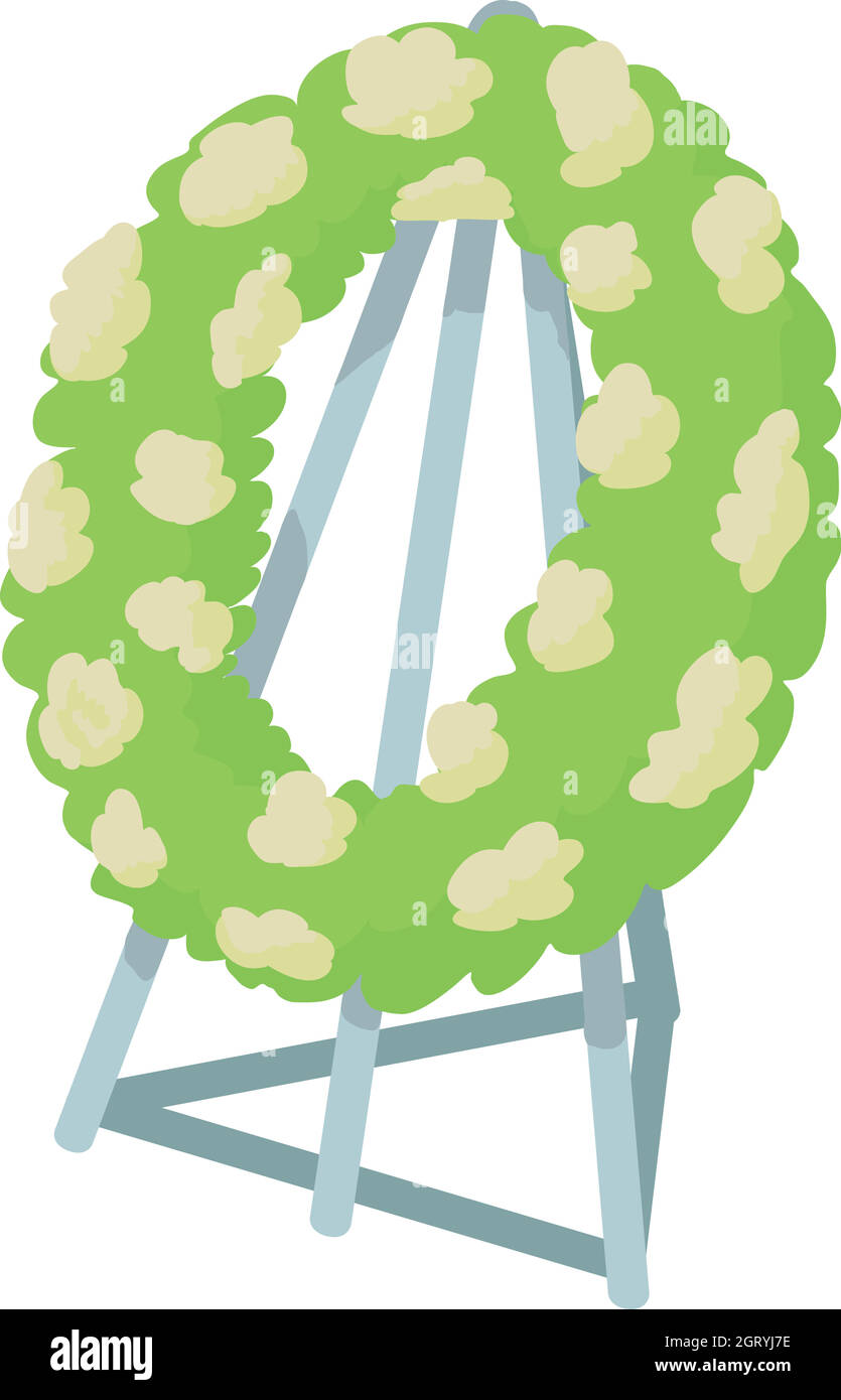 Grave wreath Stock Vector Images - Alamy