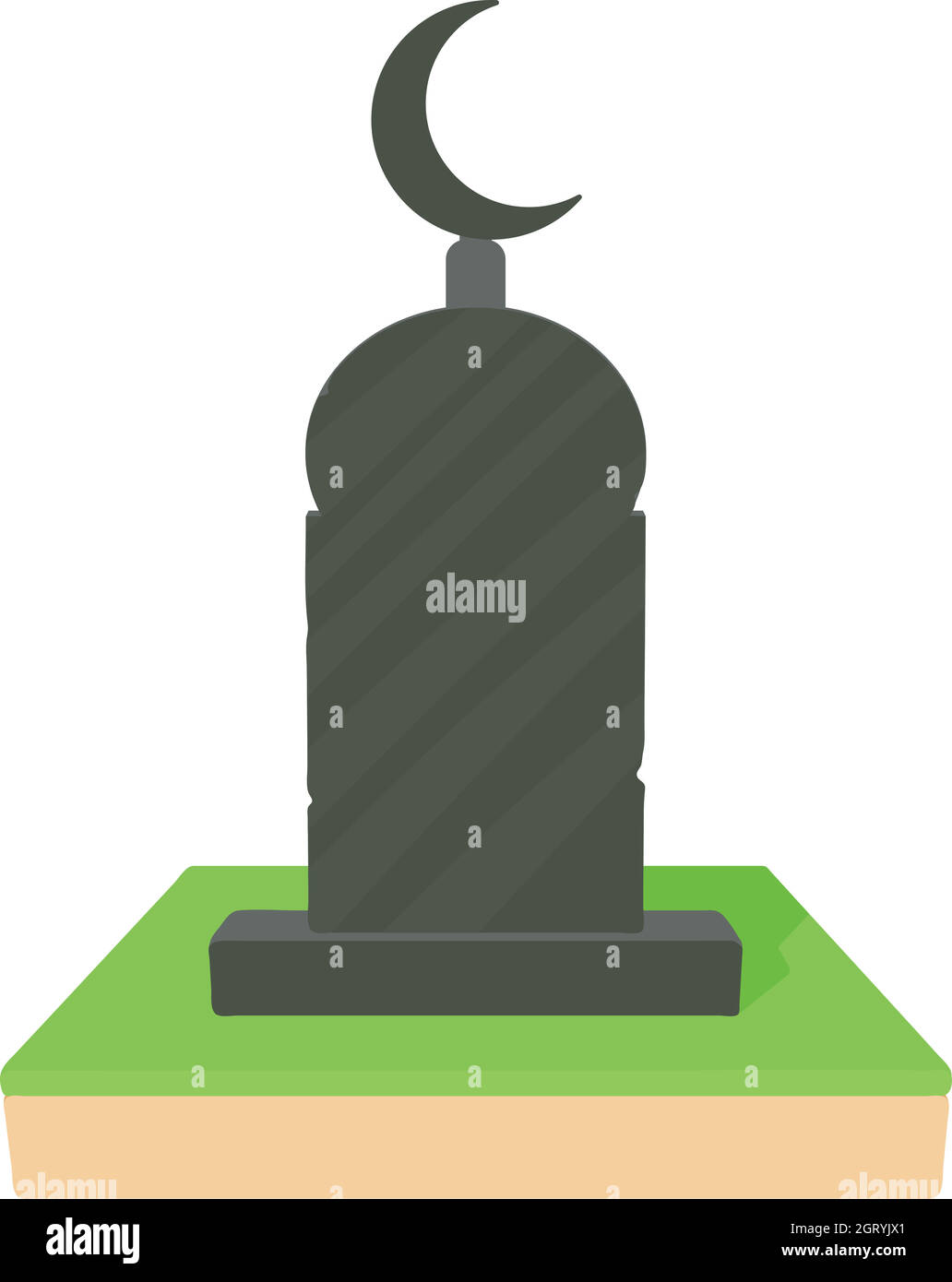 Muslim grave icon, cartoon style Stock Vector Image & Art - Alamy