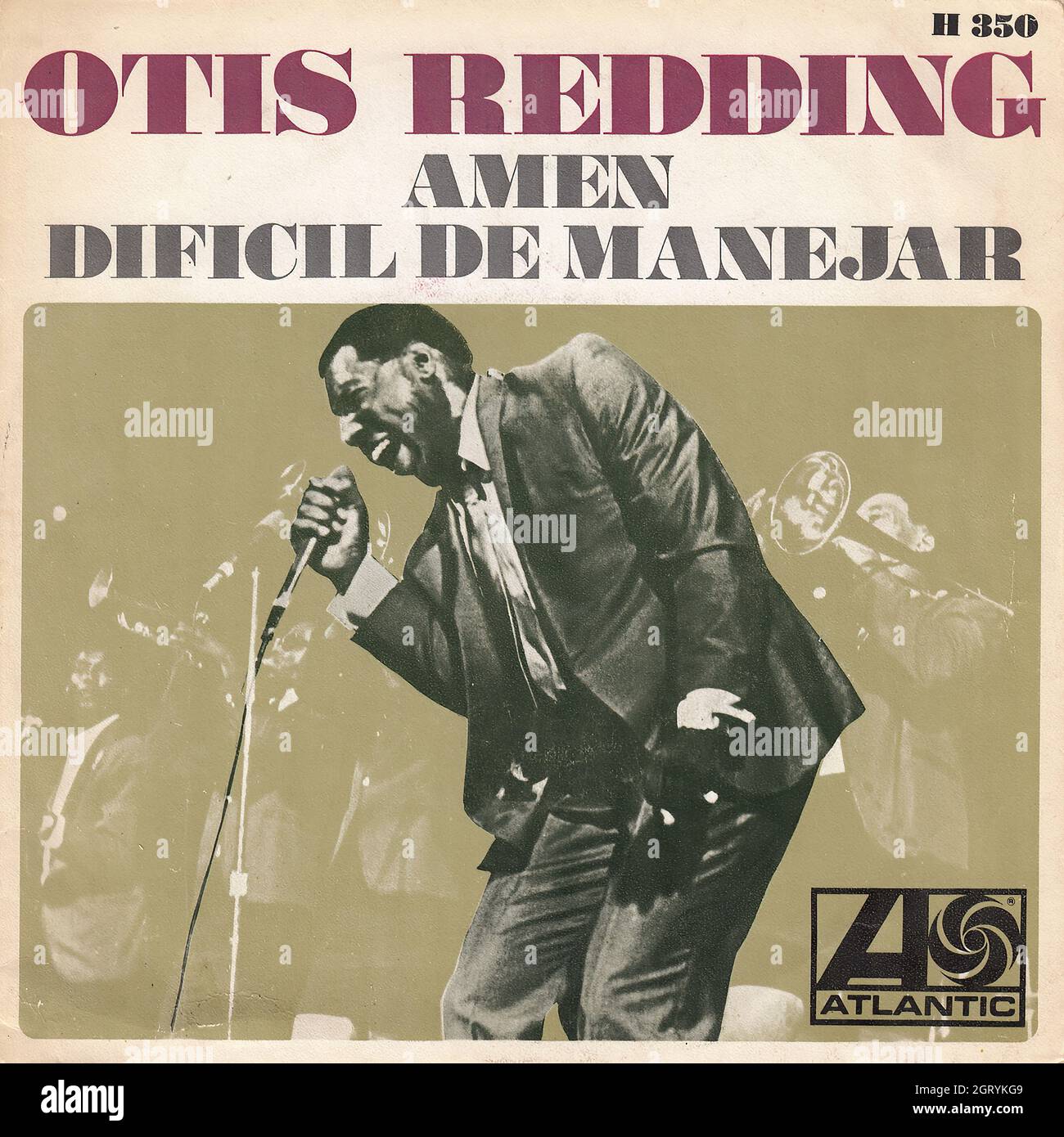 Otis Redding - Amen - Dificil de manejar 45rpm - Vintage Vinyl Record Cover Stock Photo - Alamy