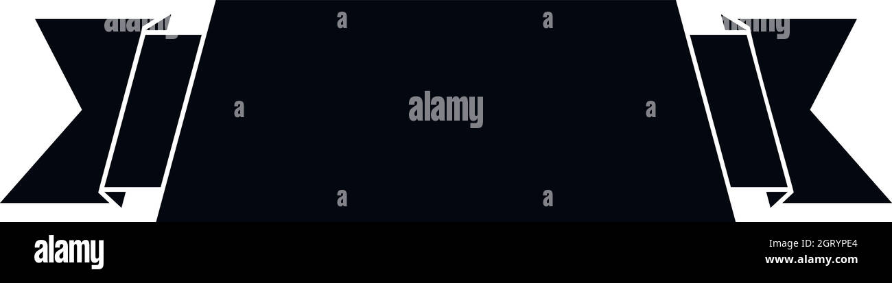Ribbon banner icon, simple style Stock Vector Image & Art - Alamy