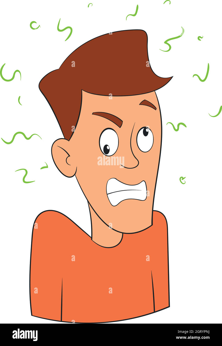 Fear icon, cartoon style Stock Vector Image & Art - Alamy
