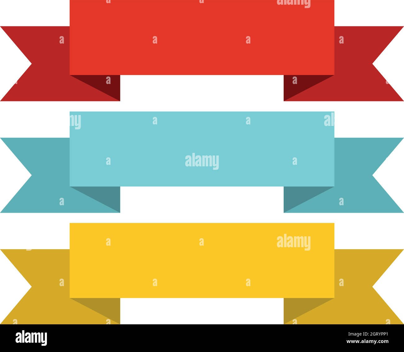 Color ribbons icon, flat style Stock Vector Image & Art - Alamy