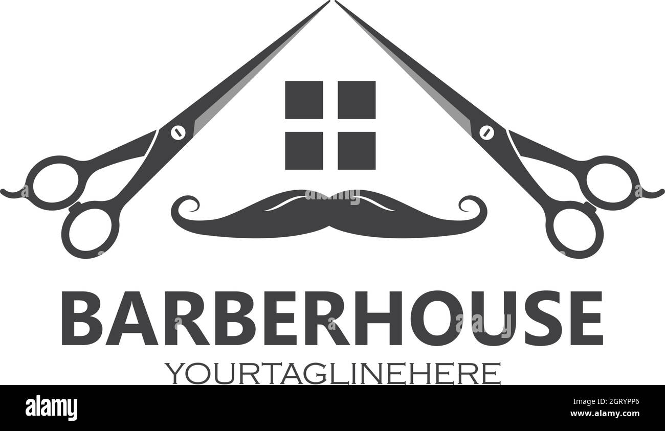 barber shop icon logo vector icon Stock Vector Image & Art - Alamy