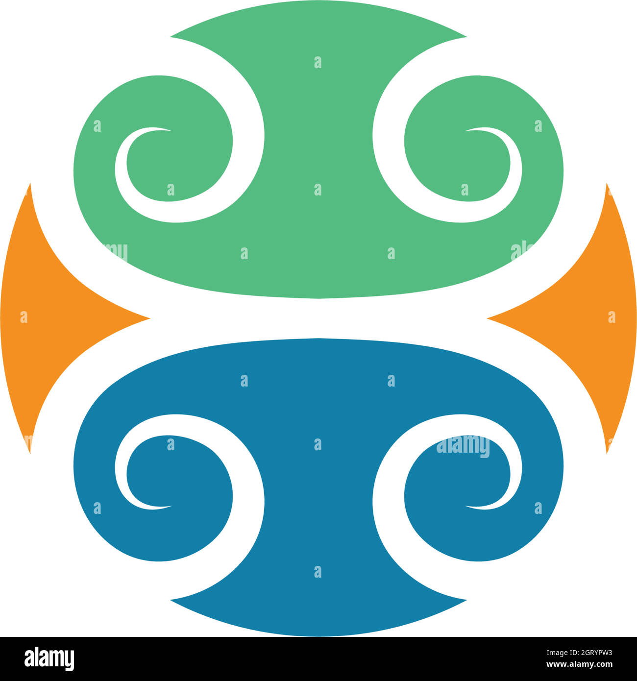 vortex wind logo icon wave and spiral vector Stock Vector Image & Art ...