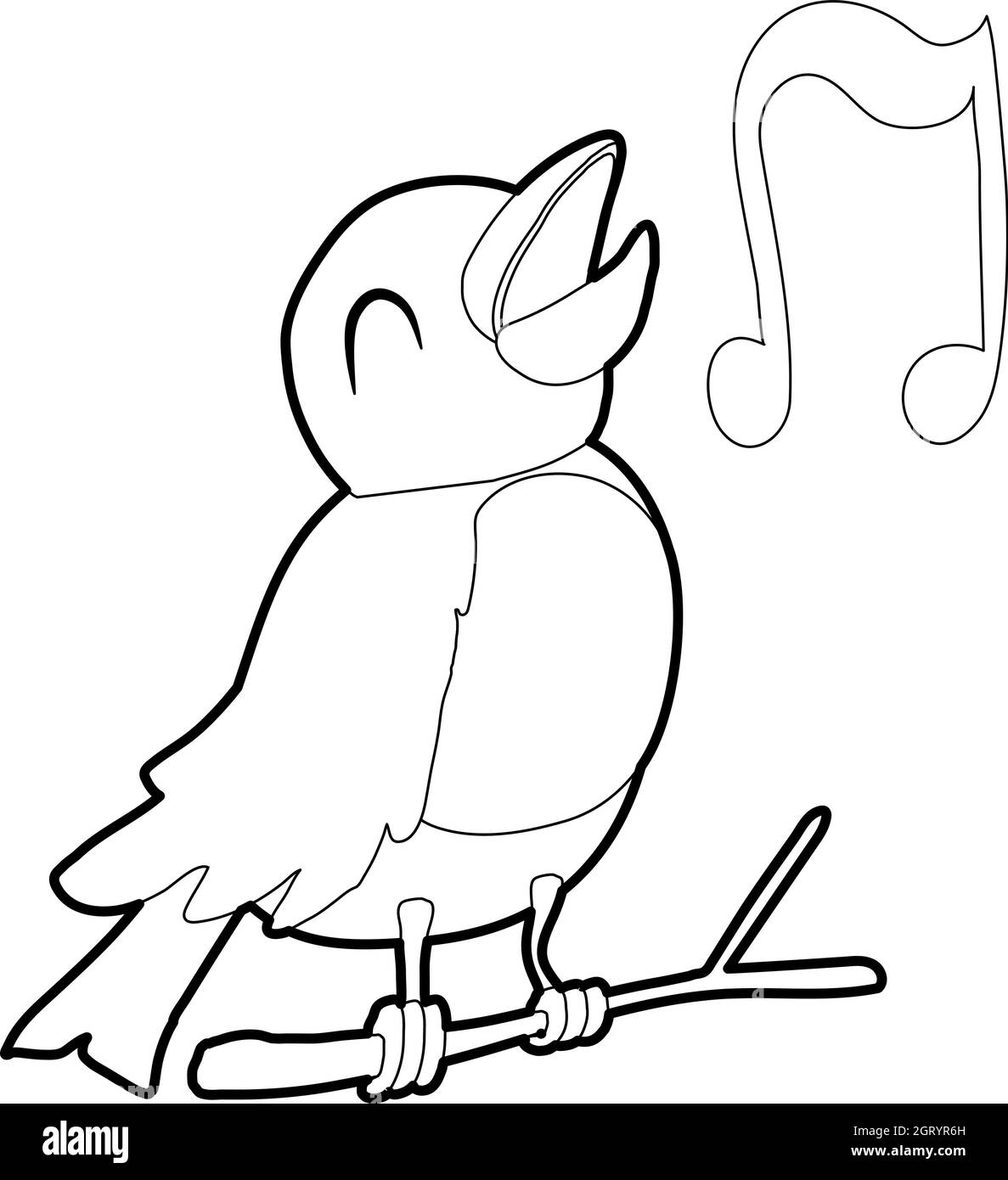 Bird singing icon, isometric 3d style Stock Vector Image & Art - Alamy