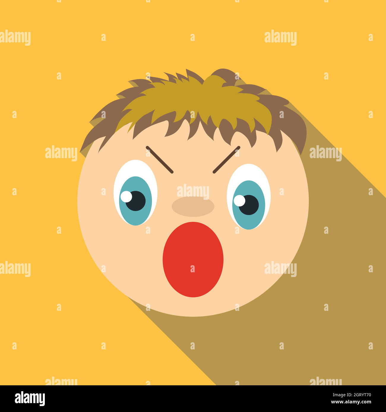 Angry vector hi-res stock photography and images - Alamy