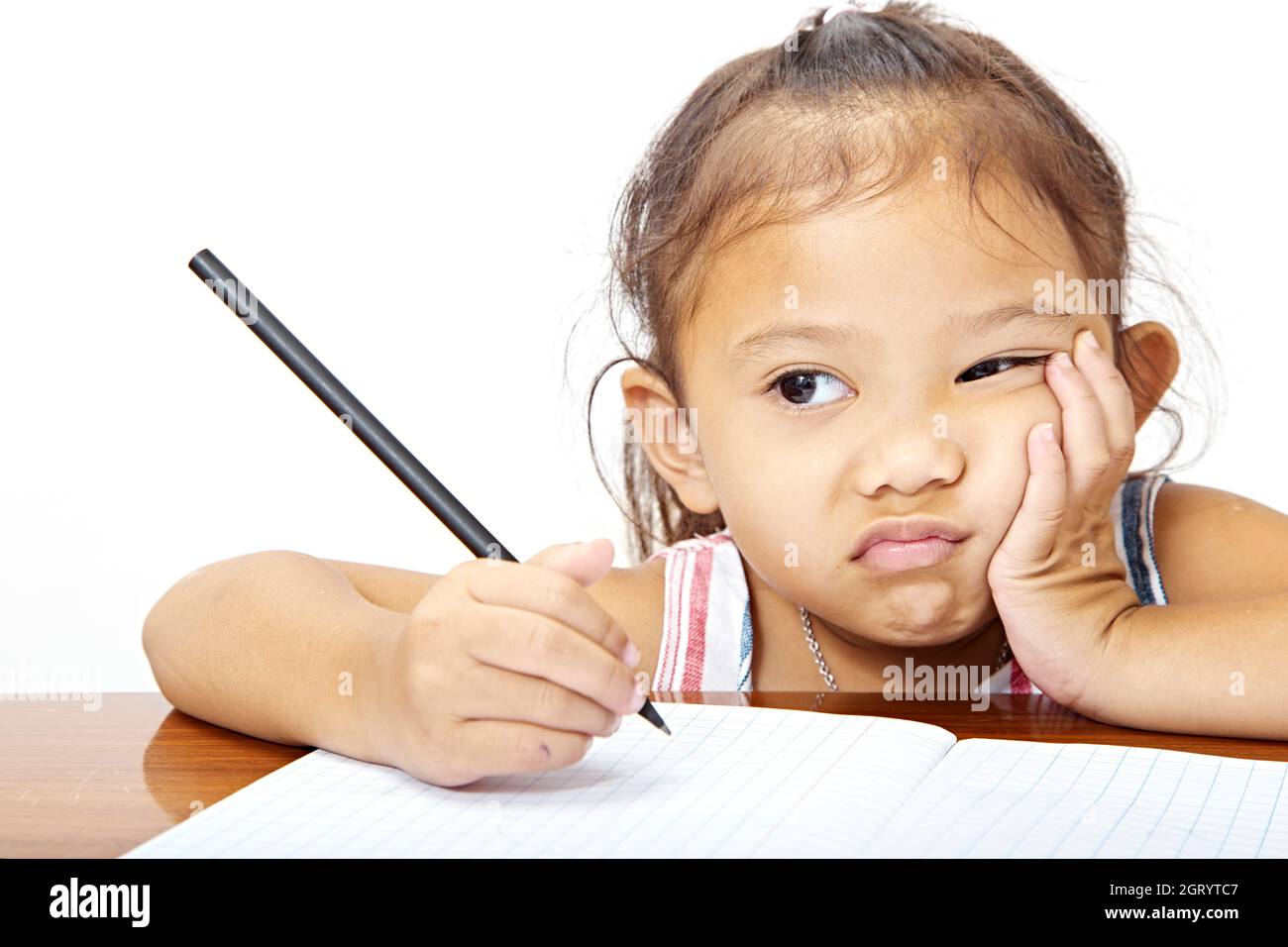 Indian girl face studying cute hi-res stock photography and images - Alamy