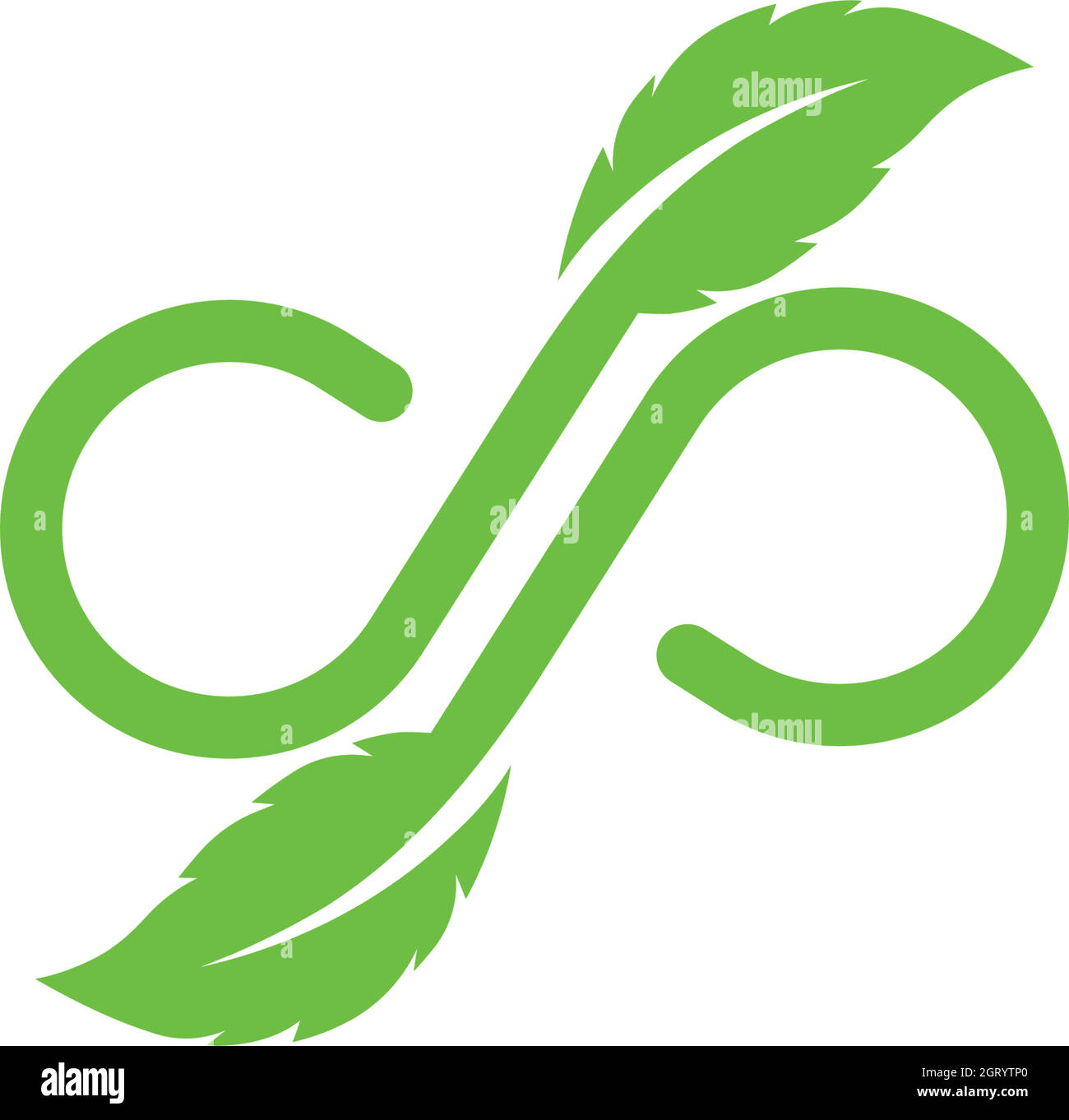 infinity leaf concept vector icon Stock Vector Image & Art - Alamy