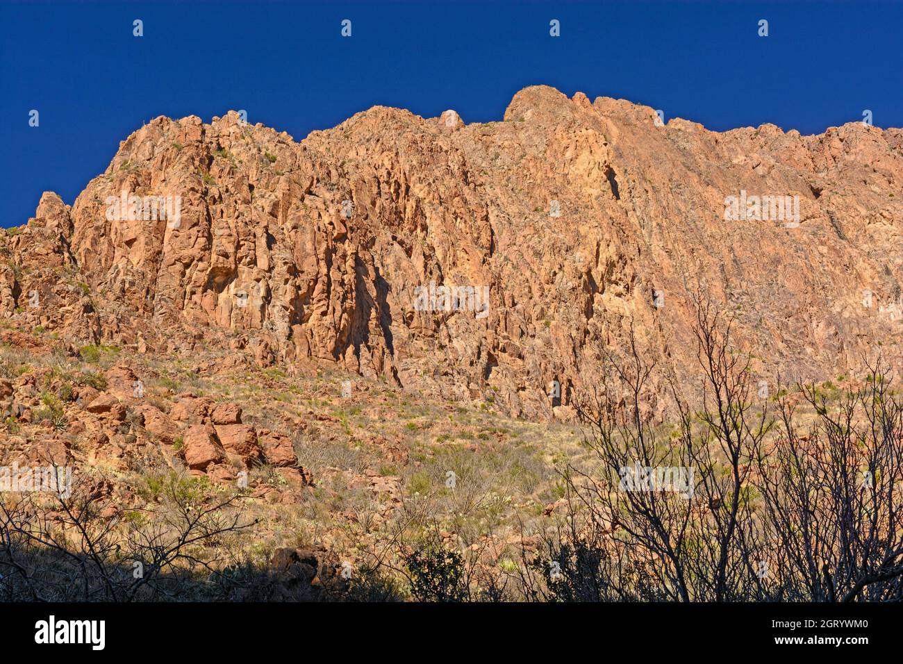 Sun and Shadow in the Desert of Big Bend National Park in Texas on the ...